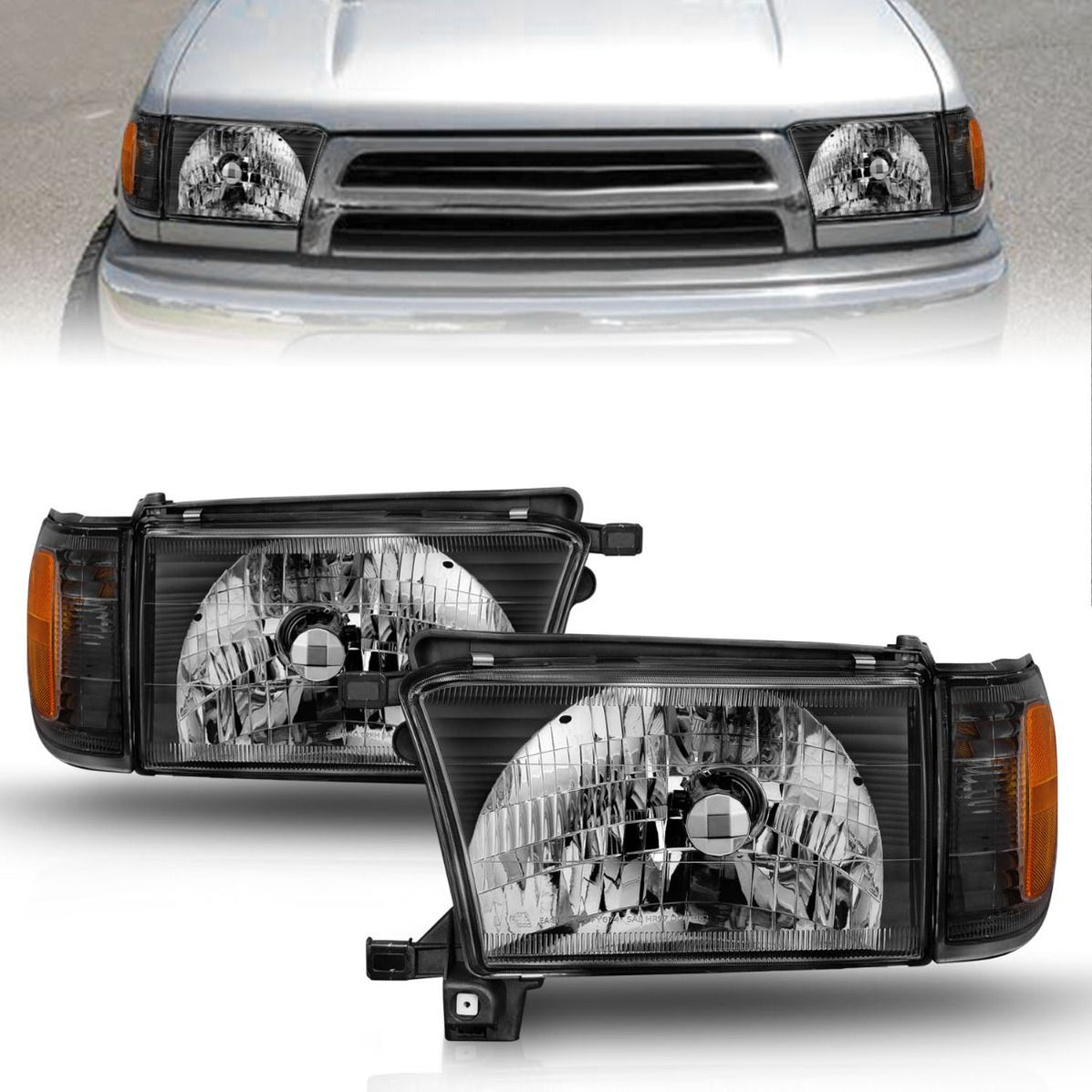 Anzo Crystal Headlights Black For 4Runner (1999-2002) — 4Runner Lifestyle