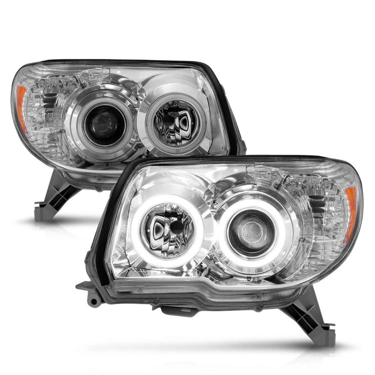 Anzo Projector Chrome Headlights RX Halo For 4Runner (2006-2009 ...