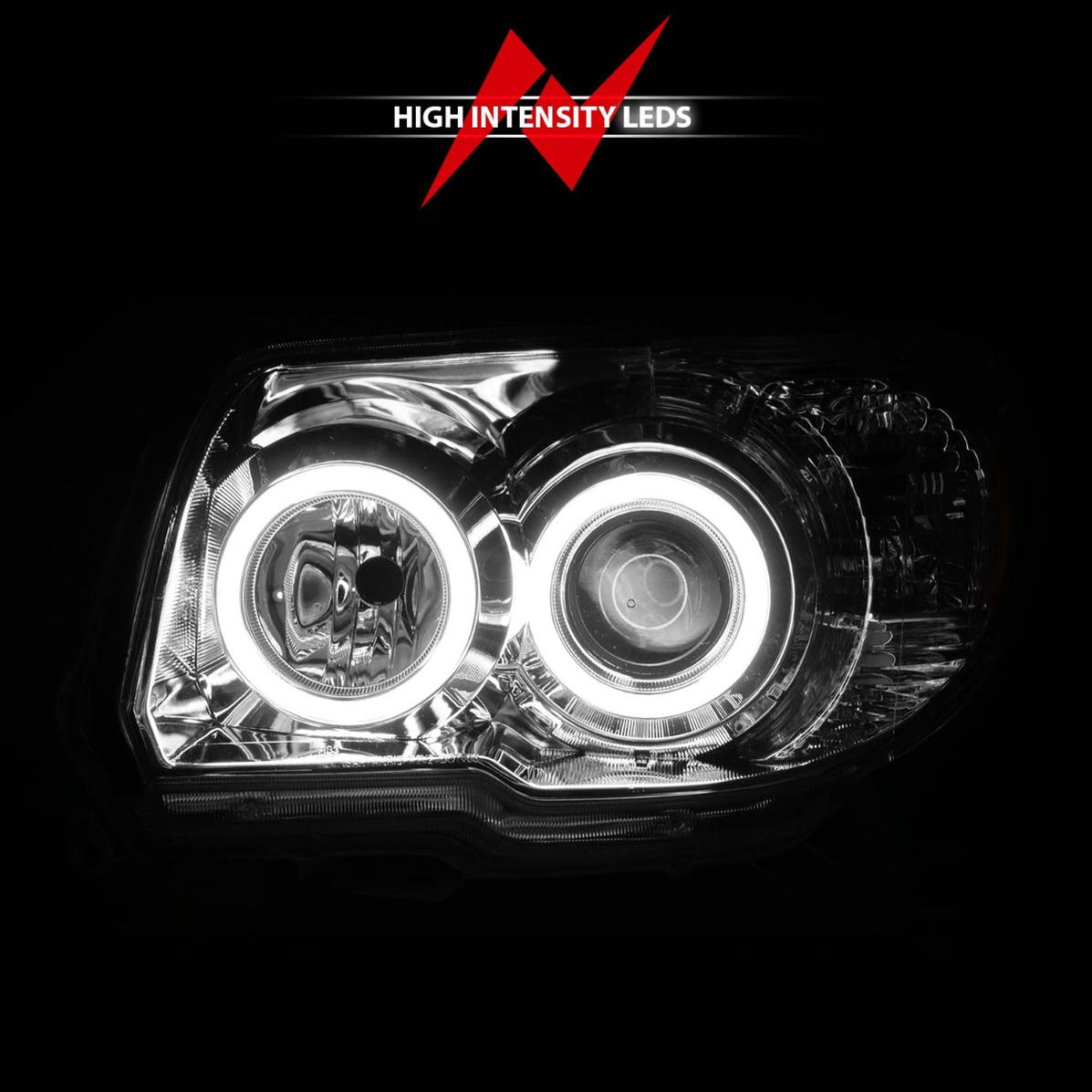 Anzo Projector Chrome Headlights RX Halo For 4Runner (2006-2009 ...