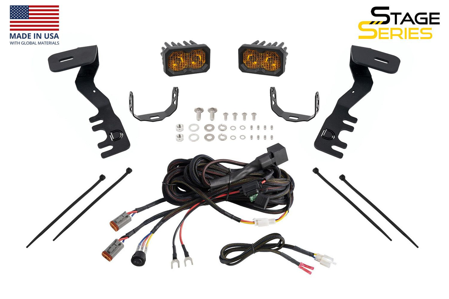 Diode Dynamics Stage Series Backlit Ditch Light Kit For 4Runner (2025 ...