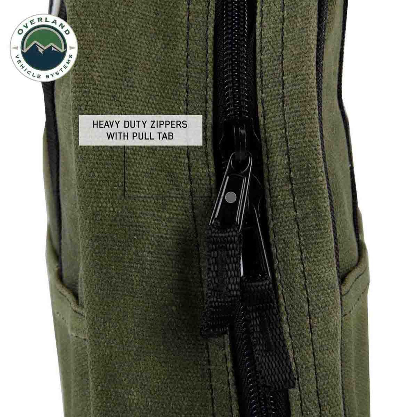 Overland Vehicle Systems Jumper Cable Storage Bag #16 Waxed Canvas ...