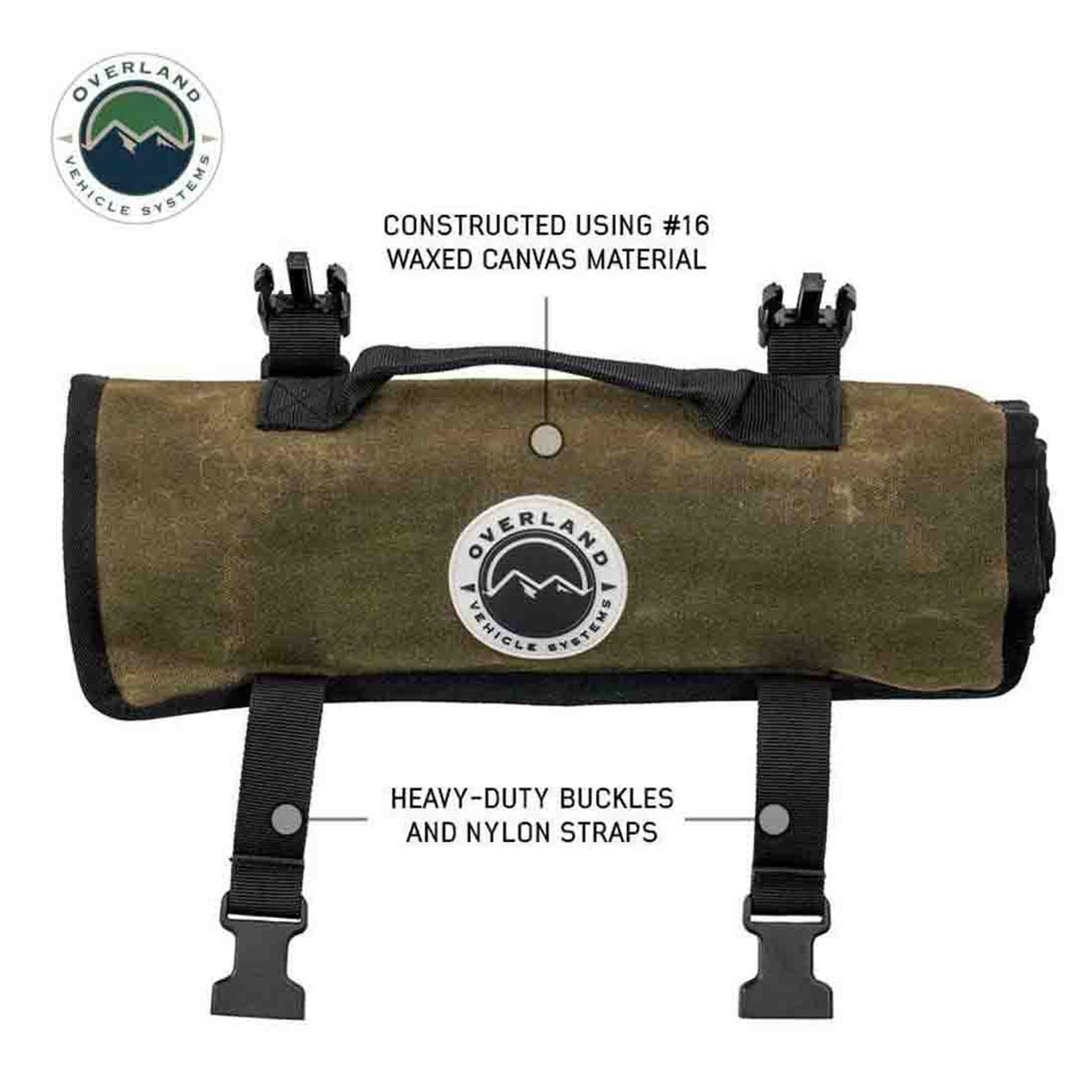 Overland Vehicle Systems Wrench Tool Roll #16 Waxed Canvas Storage ...