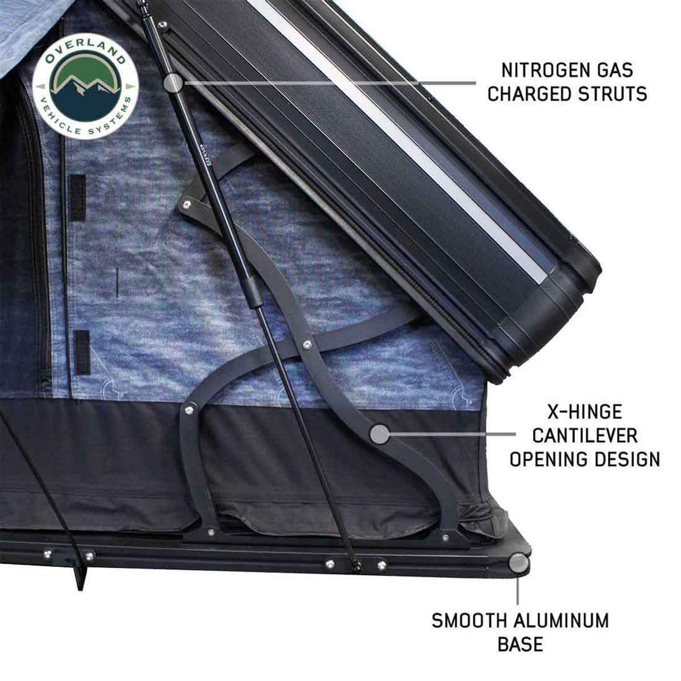 Overland Vehicle Systems XD Everest Cantilever Aluminum Hard Shell Roo ...
