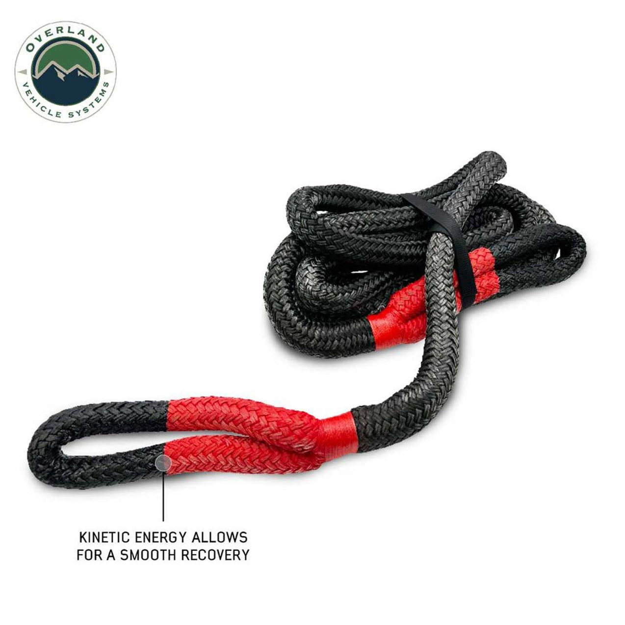 Overland Vehicle Systems Brute Kinetic Recovery Rope w/ Storage Bag ...