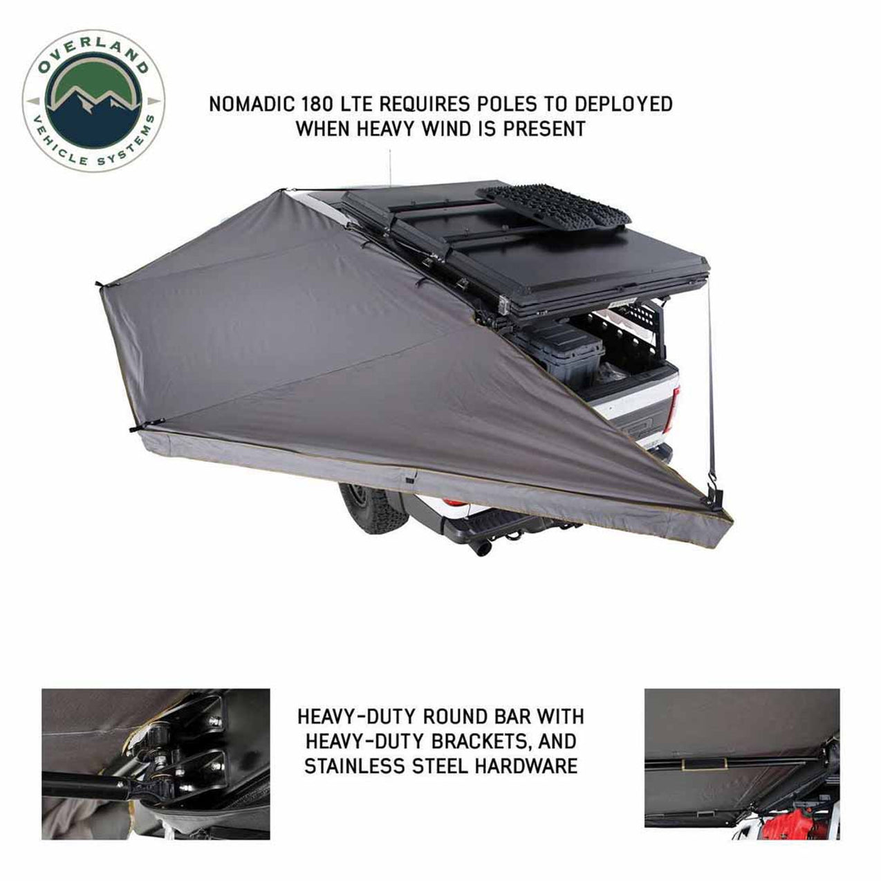 Overland Vehicle Systems HD Nomadic 180 LTE Awning — 4Runner Lifestyle