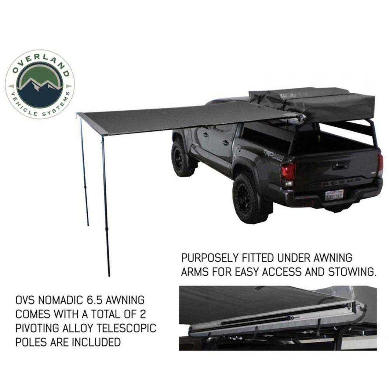 Overland Vehicle Systems HD Nomadic 2.0 Awning 6.5' — 4Runner Lifestyle