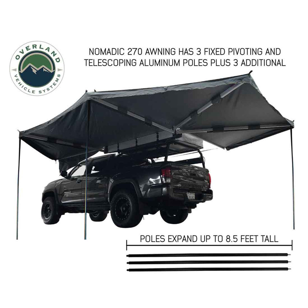 Overland Vehicle Systems HD Nomadic 270 Degree Awning — 4Runner Lifestyle