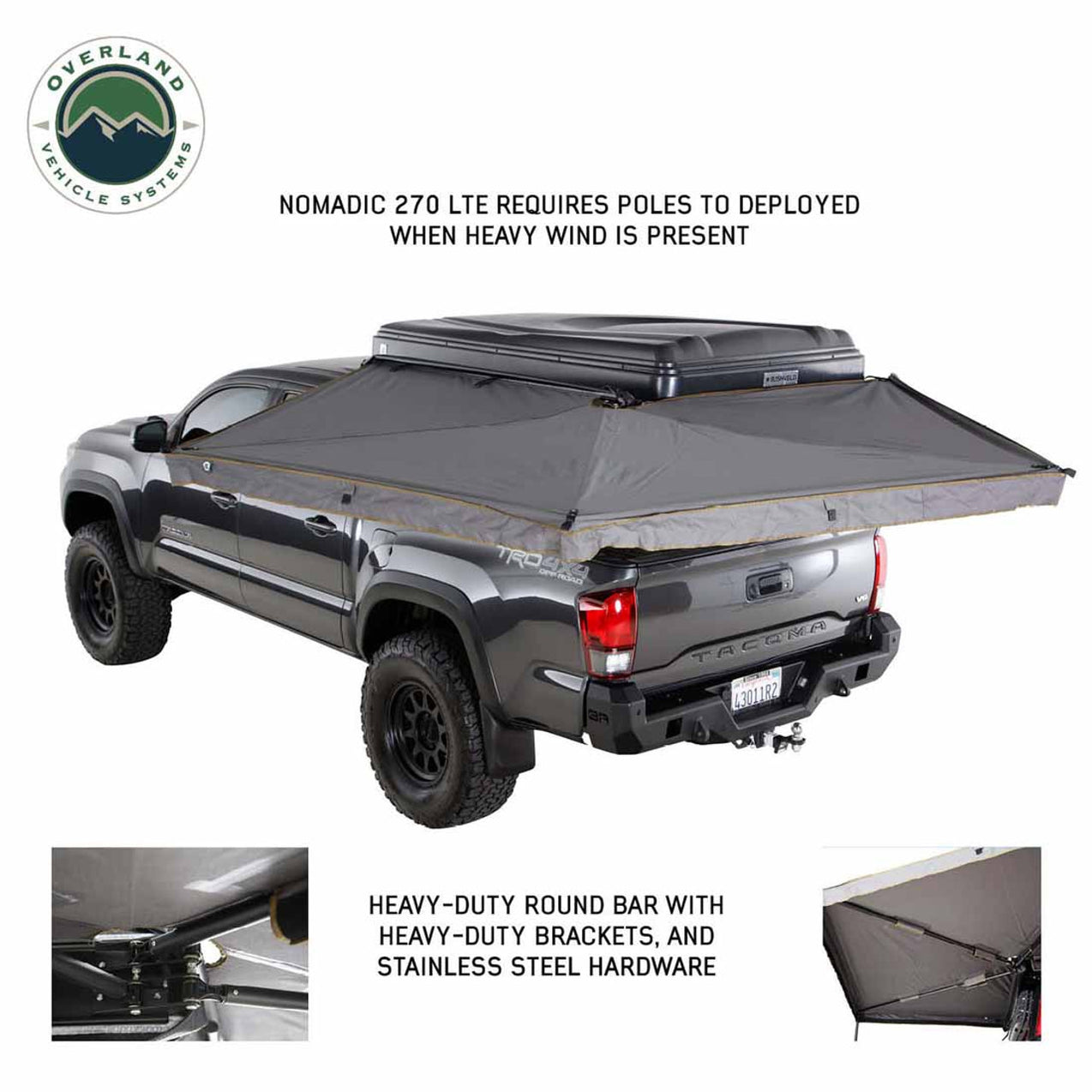 Overland Vehicle Systems HD Nomadic 270 LTE Awning — 4Runner Lifestyle