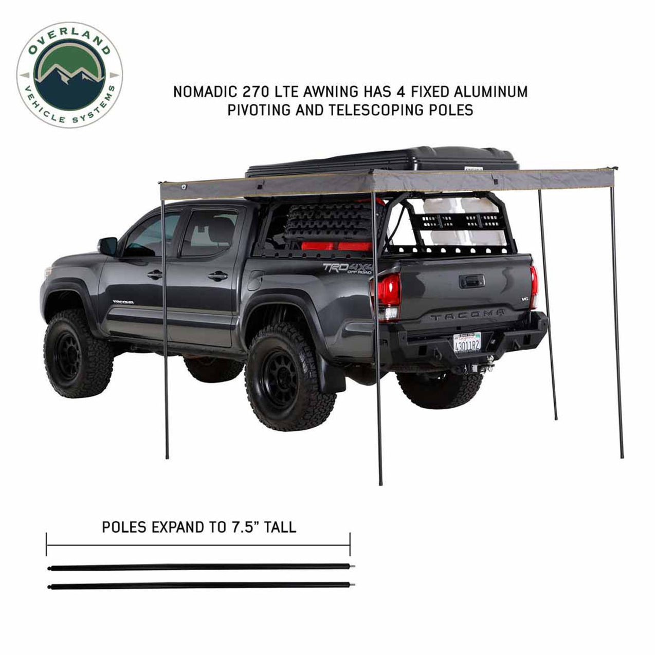Overland Vehicle Systems HD Nomadic 270 LTE Awning — 4Runner Lifestyle