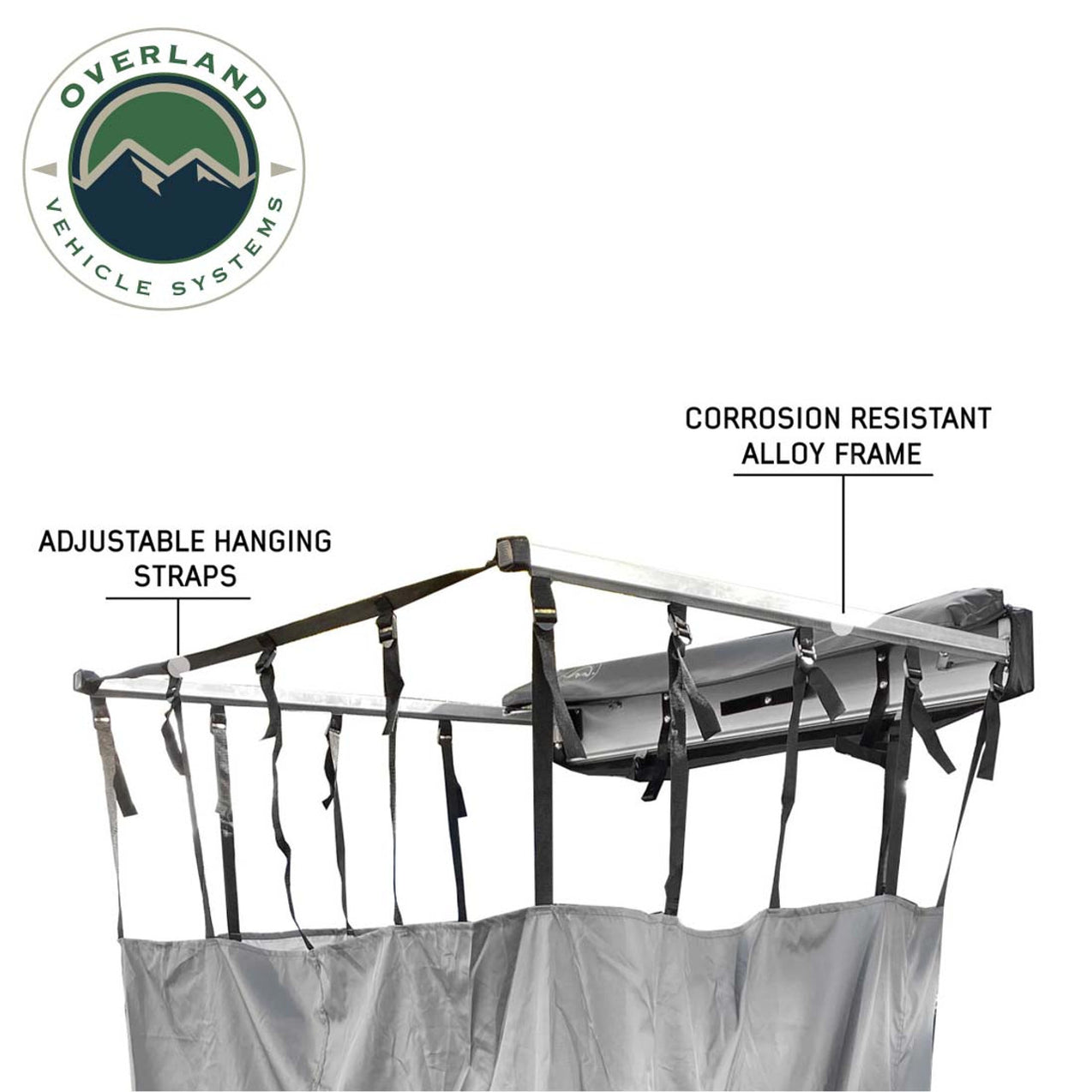 Overland Vehicle Systems HD Nomadic Car-Side Shower Room — 4Runner ...