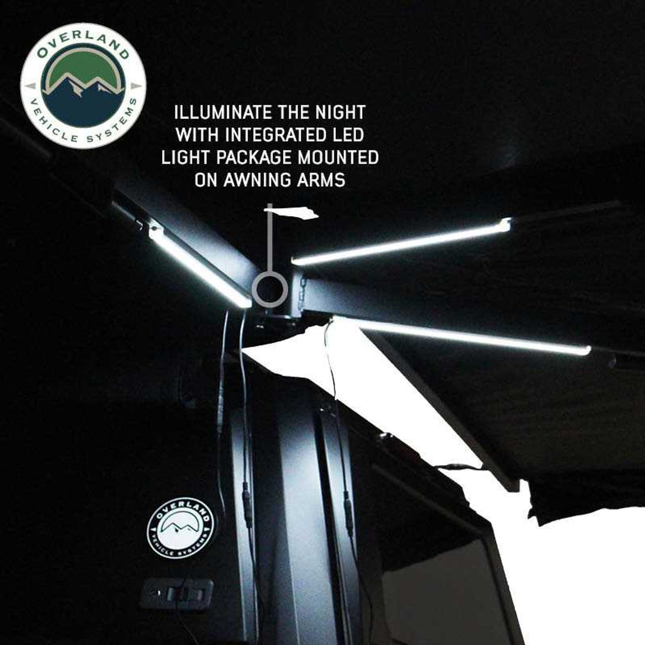 Overland Vehicle Systems XD Nomadic Black Out 270 Degree Awning w/ Lig ...