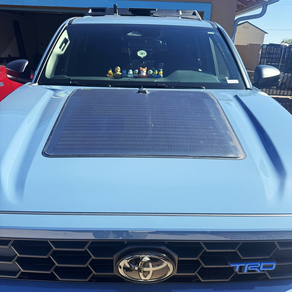 Toyota 4Runner 6th Gen Lensun 100W Hood Flexible Solar Panel — 4Runner ...