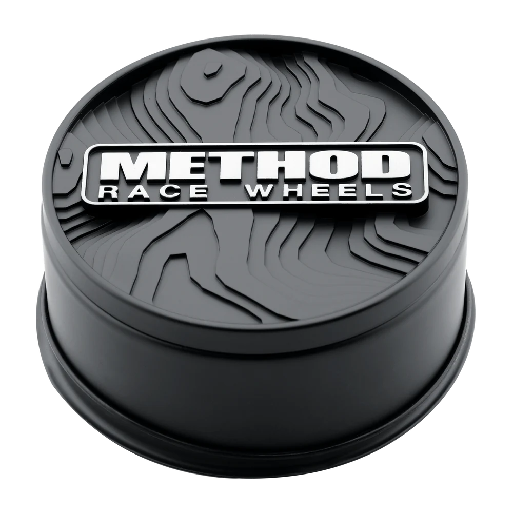 Method Race Wheels Center Cap - Topo Push Through Black — 4Runner Lifestyle