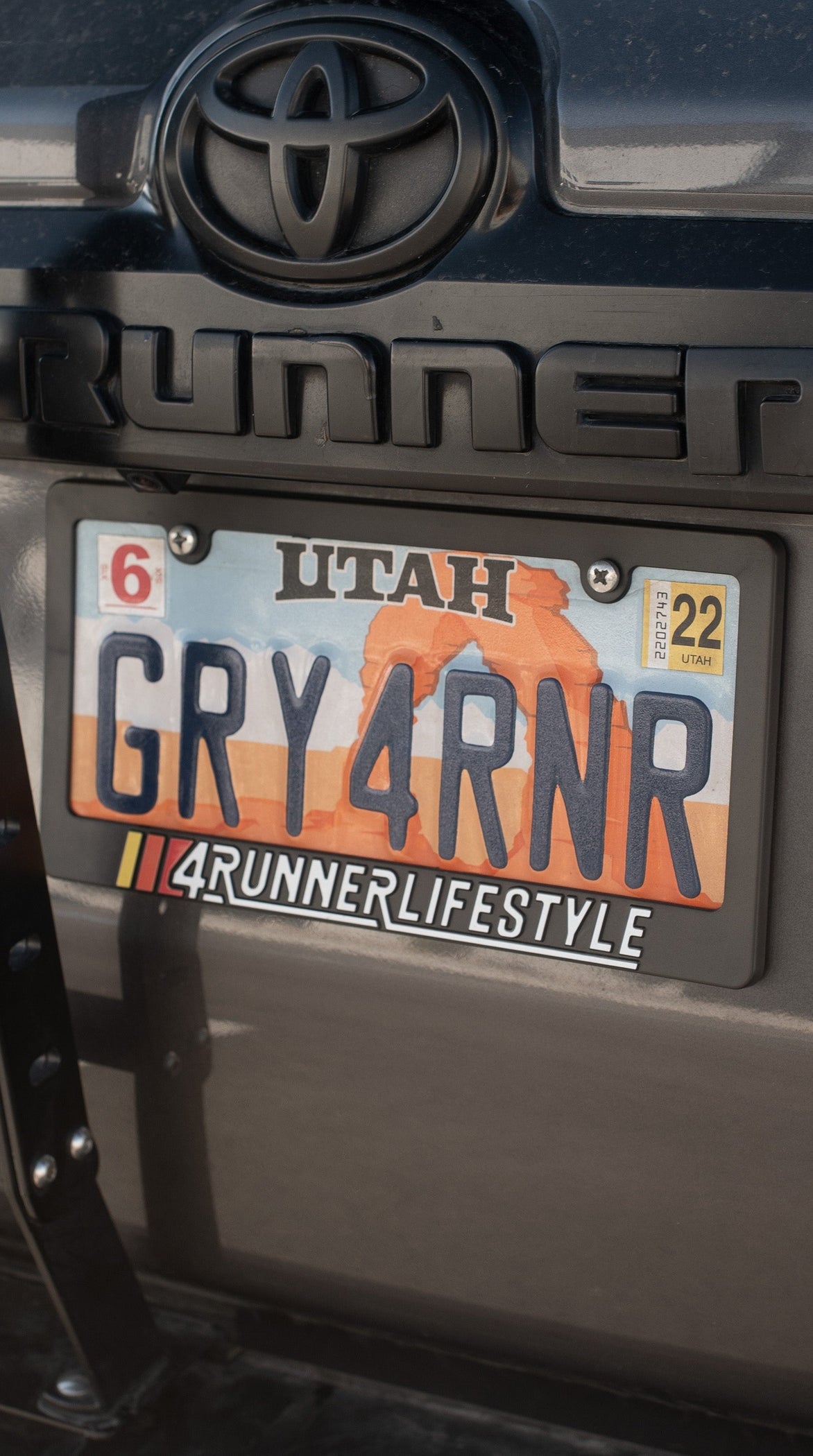 4Runner Lifestyle Heritage License Plate Frame For 4Runner (1996-2025)