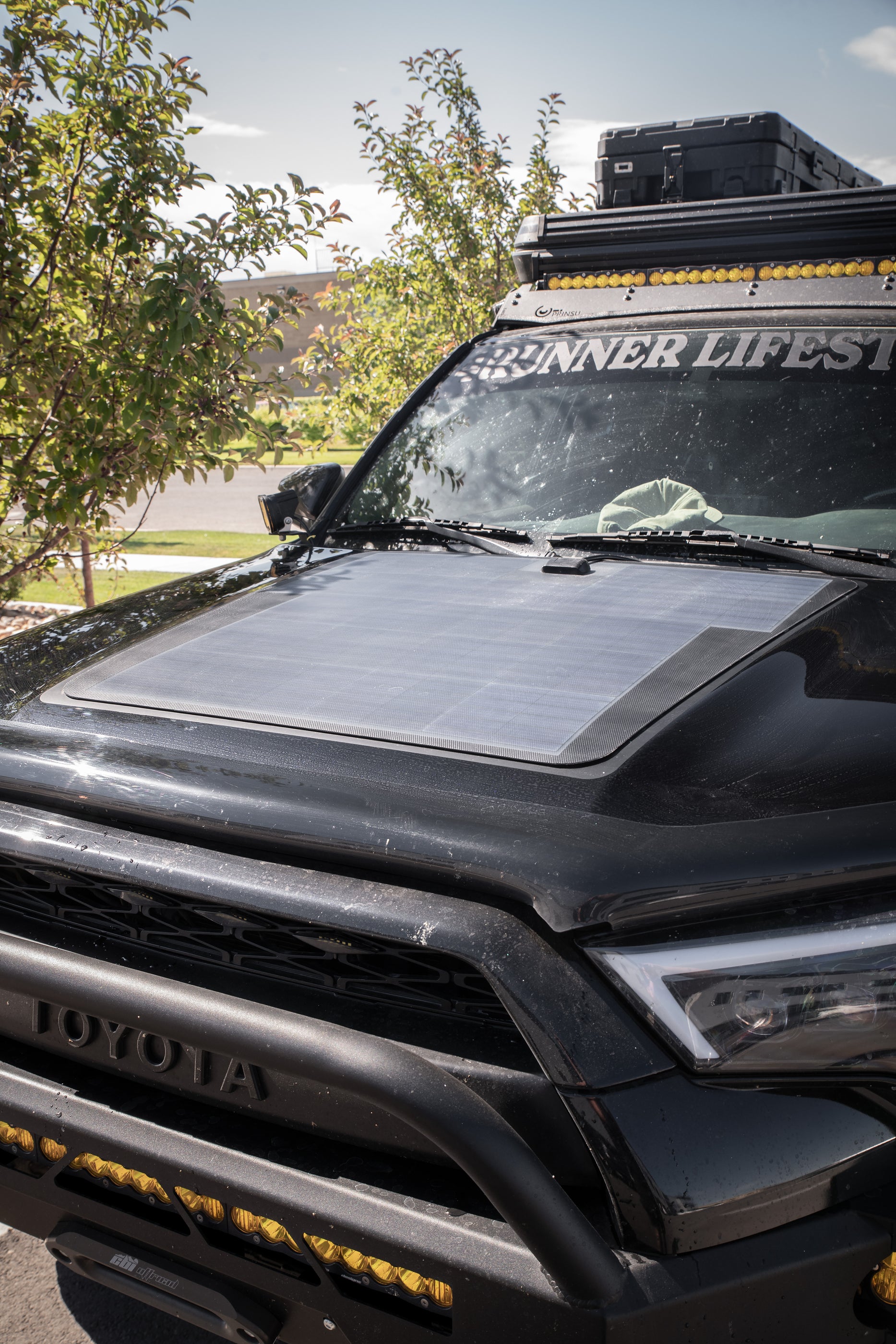 Lensun Solar 100W 12V Car Hood Solar Panel For 4Runner (2003-2024 ...