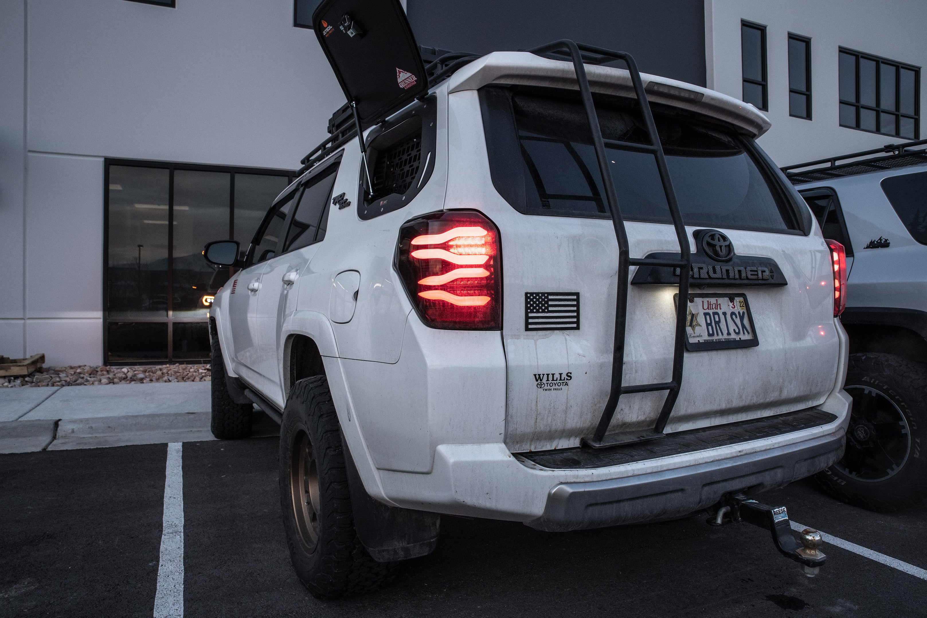 AlphaRex LUXX-Series Smoked Red LED Tail Lights For 4Runner (2010-2024 ...