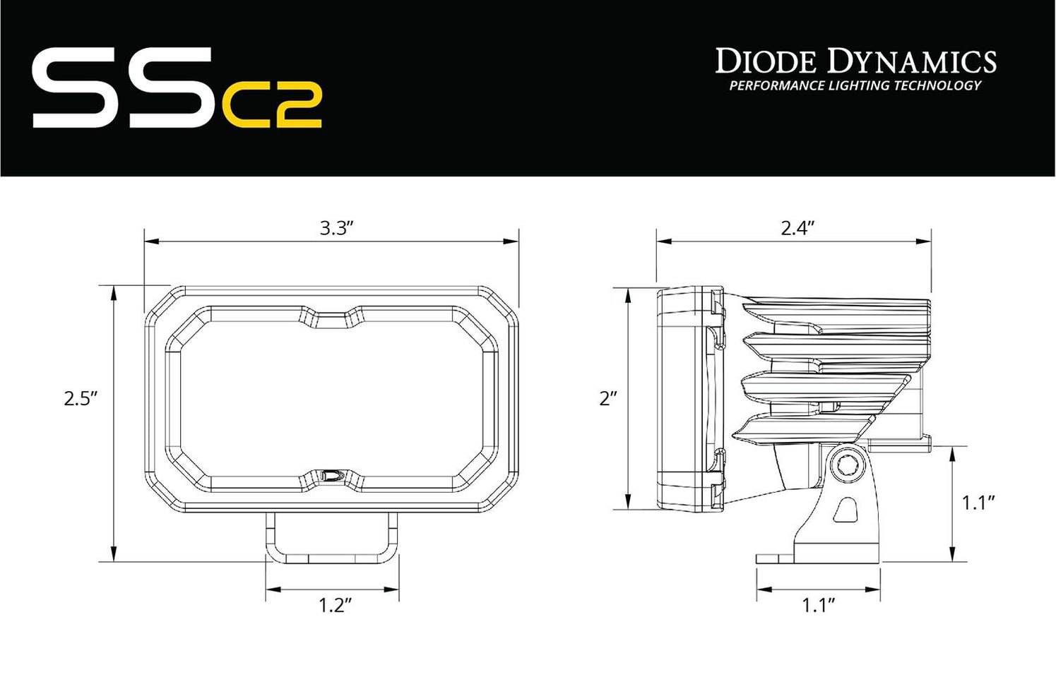 Diode Dynamics SSC2 Pro Pods Yellow — 4Runner Lifestyle