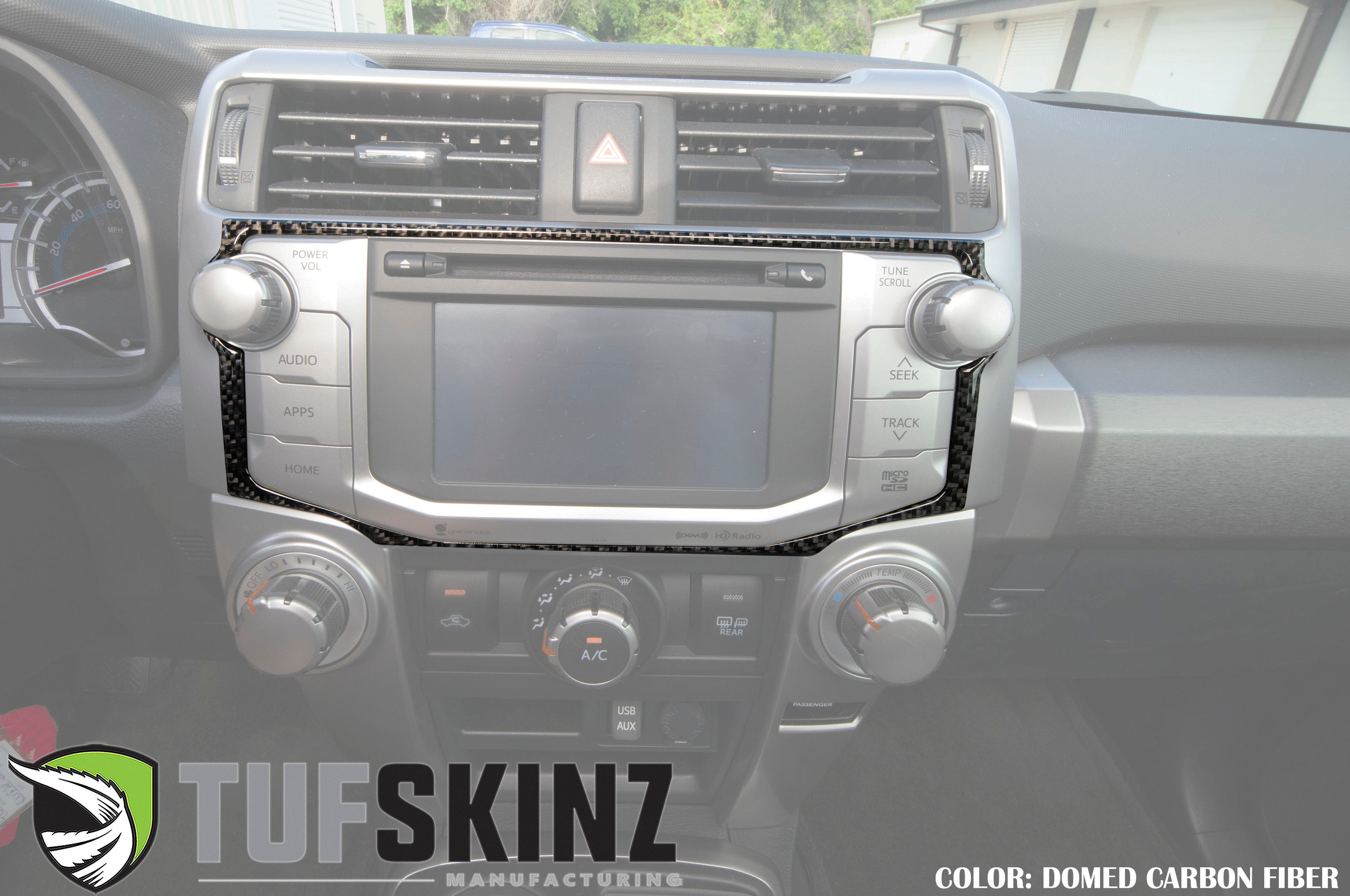 Tufskinz Outer Radio Display Accent Trim For 4Runner (2014-2024 ...