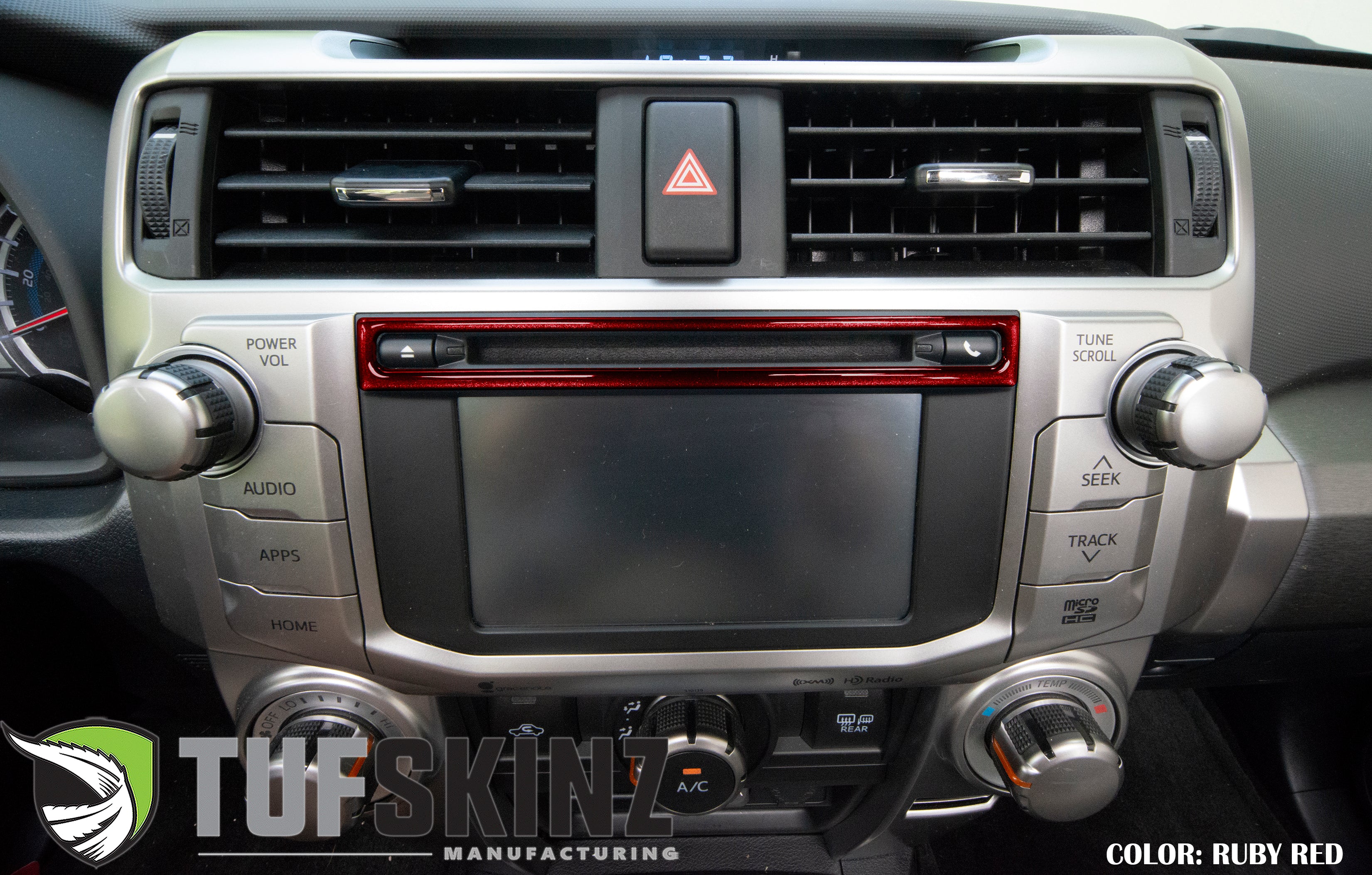 Tufskinz Upper Radio Display Accent Trim For 4Runner (2014-2024 ...