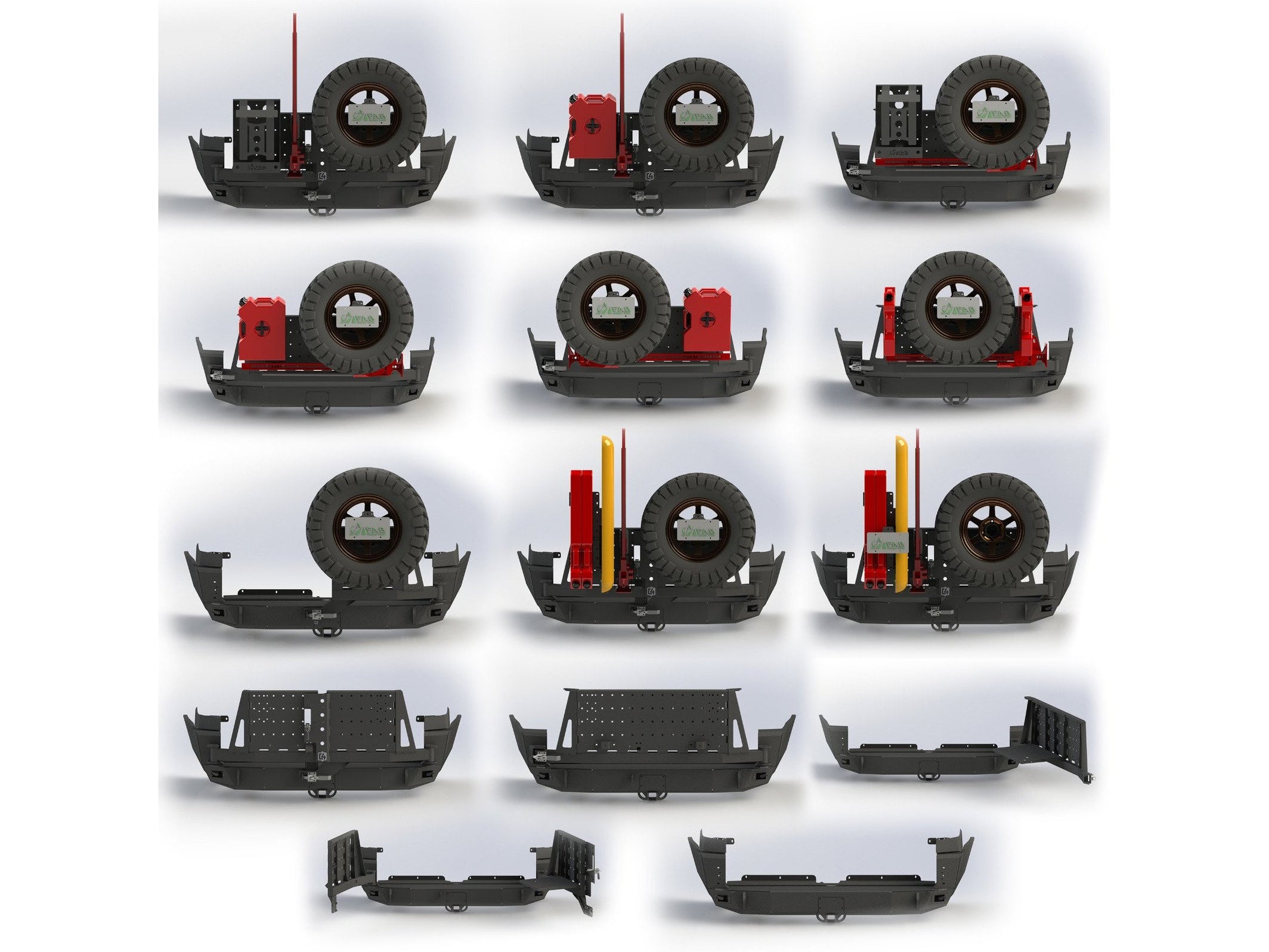 C4 Fabrication Overland Series Rear Bumper For 4Runner (2010-2024 ...