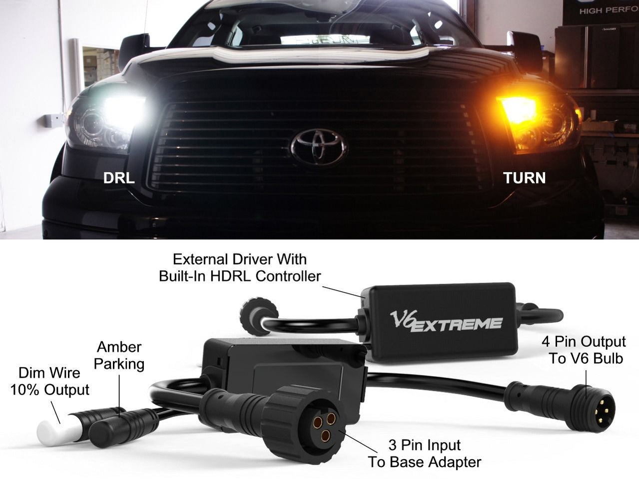 VLEDS V6 Extreme White/Amber Switchback Turn Signals + Hyperflash Kit ...
