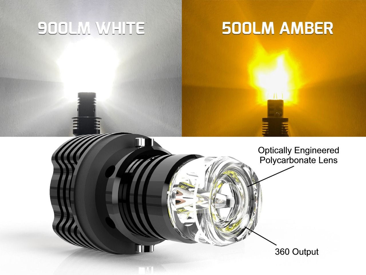 VLEDS V6 Triton White/Amber Switchback + Hyperflash Kit For 4Runner (2 ...
