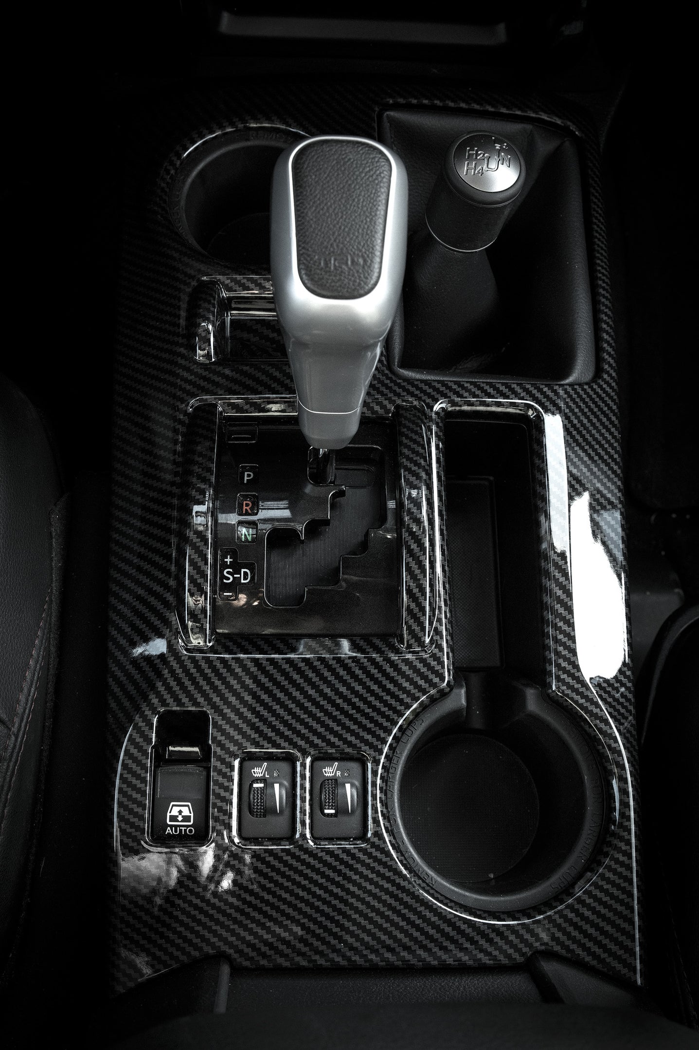 Cup Holder/Transfer Case Overlay (Manual Transfer Case) For 4Runner (2 ...
