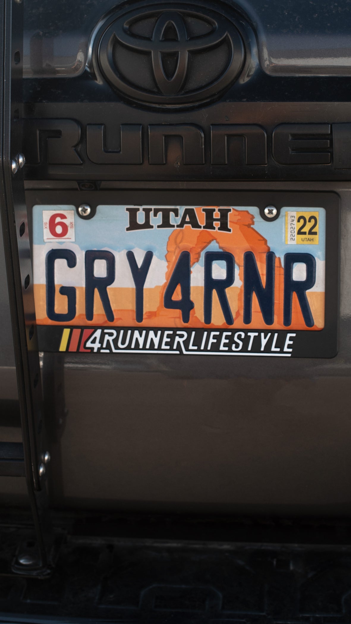 4Runner Lifestyle Heritage License Plate Frame For 4Runner (1996-2026)