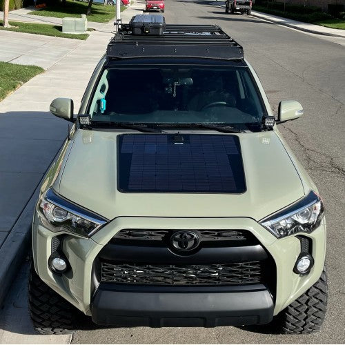 Lensun Solar 100W 12V Car Hood Solar Panel For 4Runner (2003-2024 ...