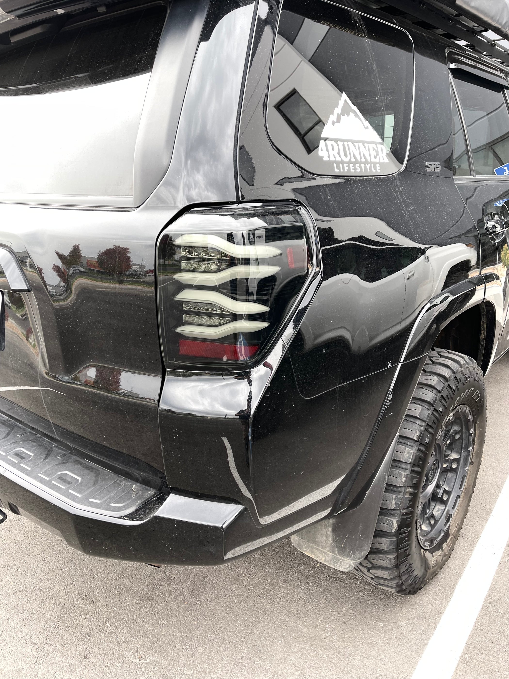 AlphaRex PRO-Series Jet Black LED Tail Lights For 4Runner (2010-2024 ...