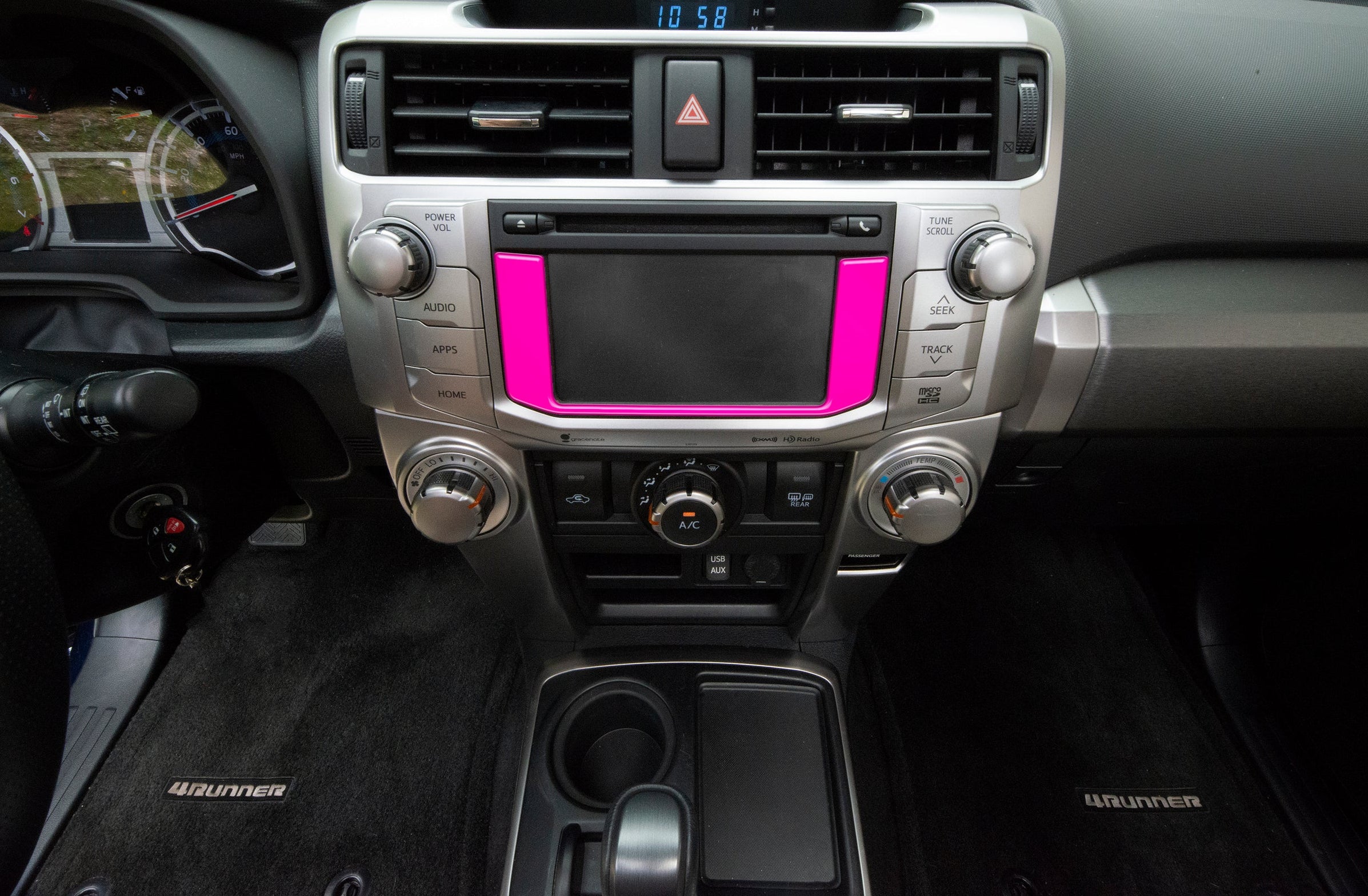 Tufskinz Lower Radio Display Accent Trim For 4Runner (2014-2024 ...