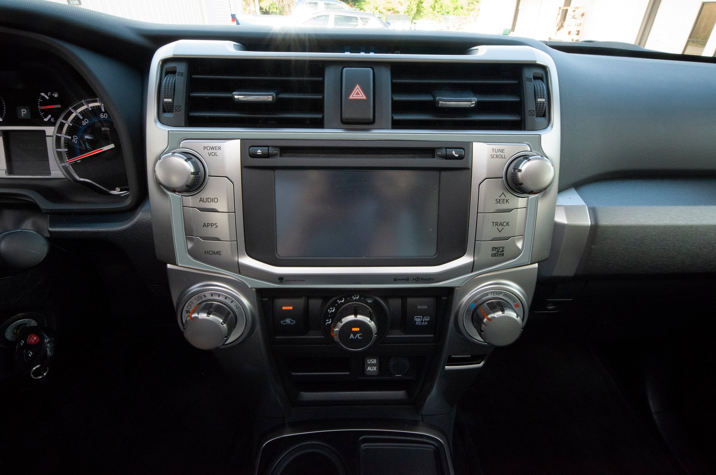 Tufskinz Outer Radio Display Accent Trim For 4Runner (2014-2024 ...
