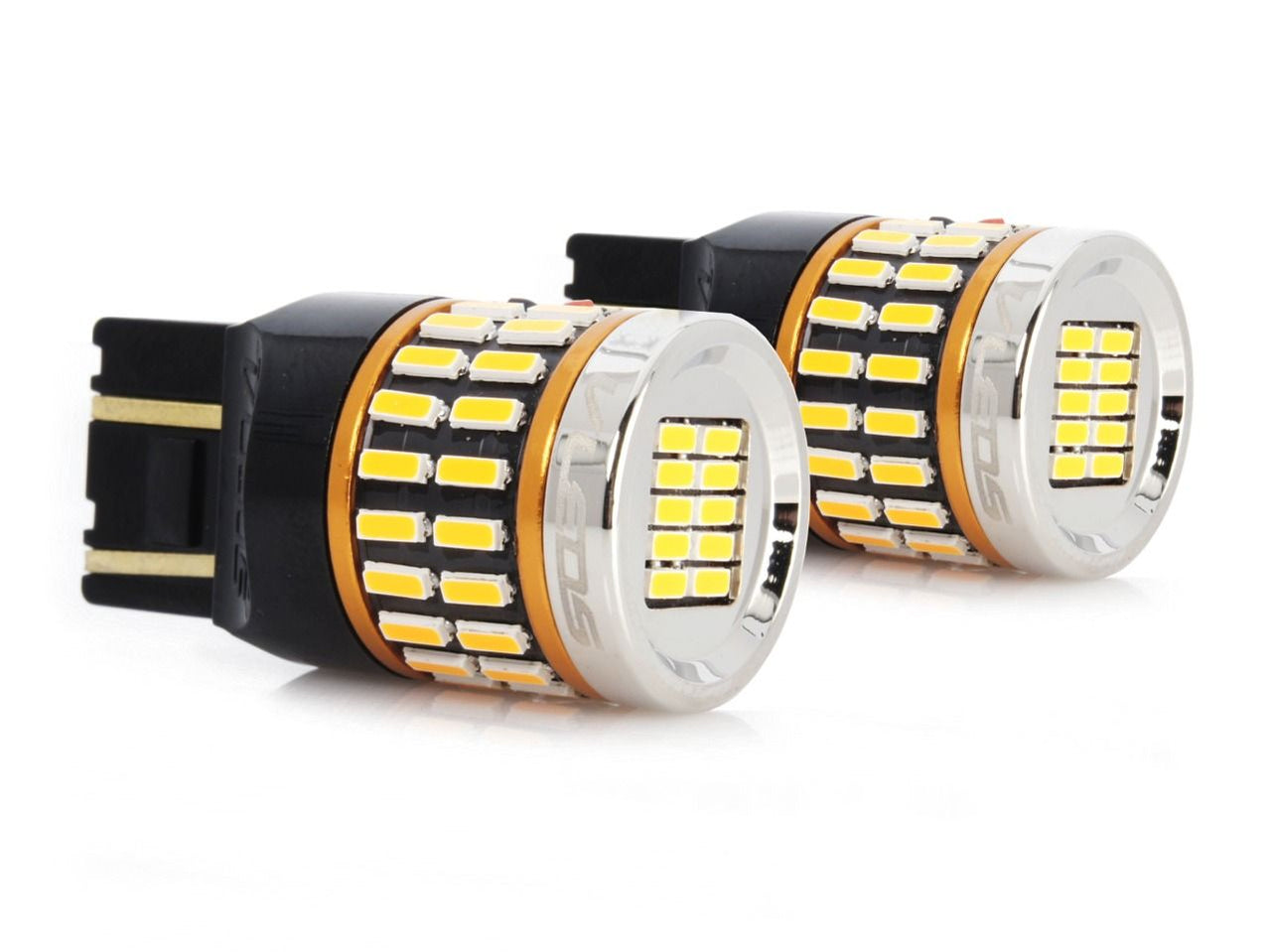 VLEDS 50 LED High Visibility Amber Turn Signal Bulbs + Hyperflash Kit ...