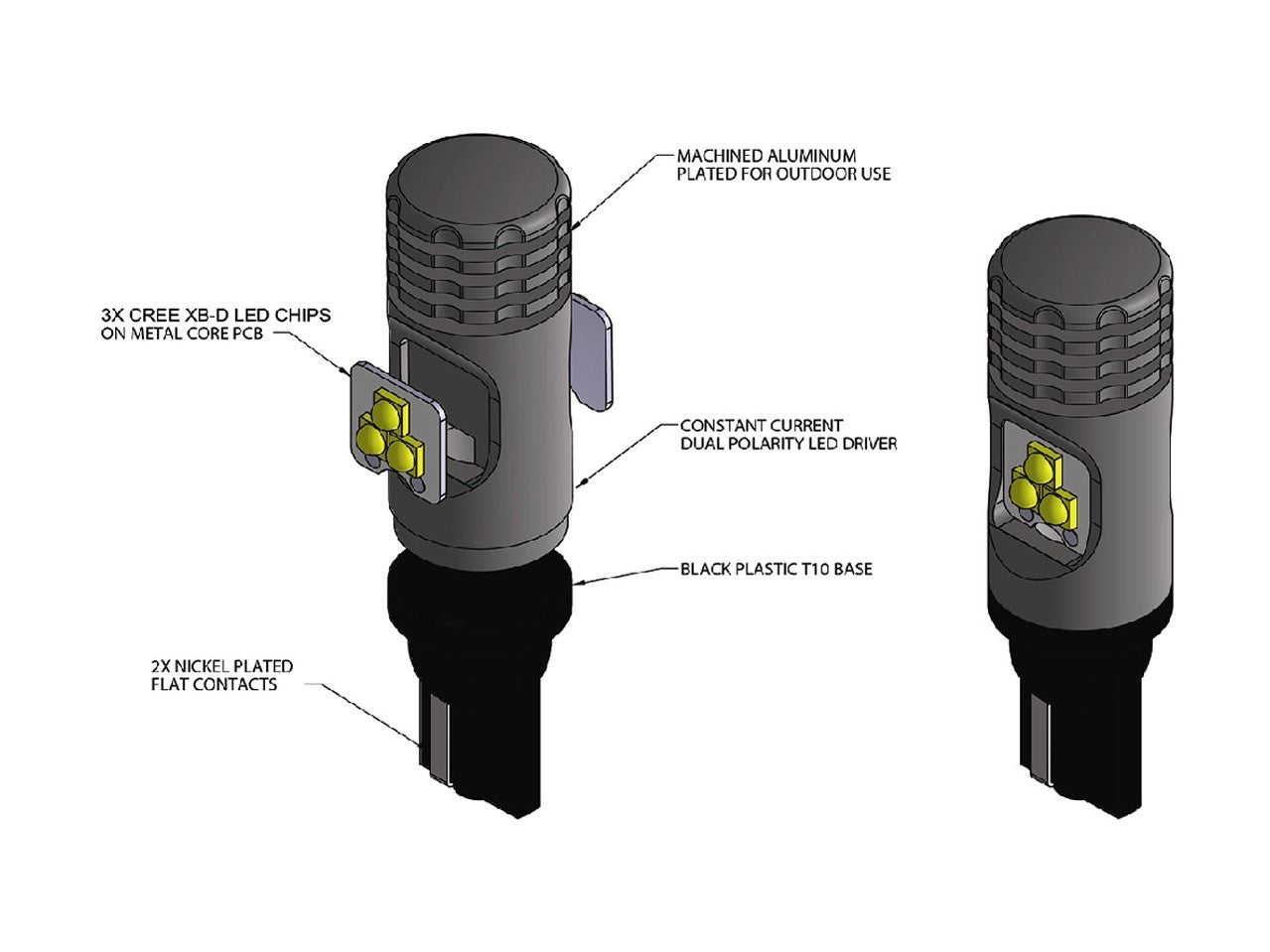 VLEDS 6 LED High Output Reverse Lights 921 For 4Runner (2010-2024 ...